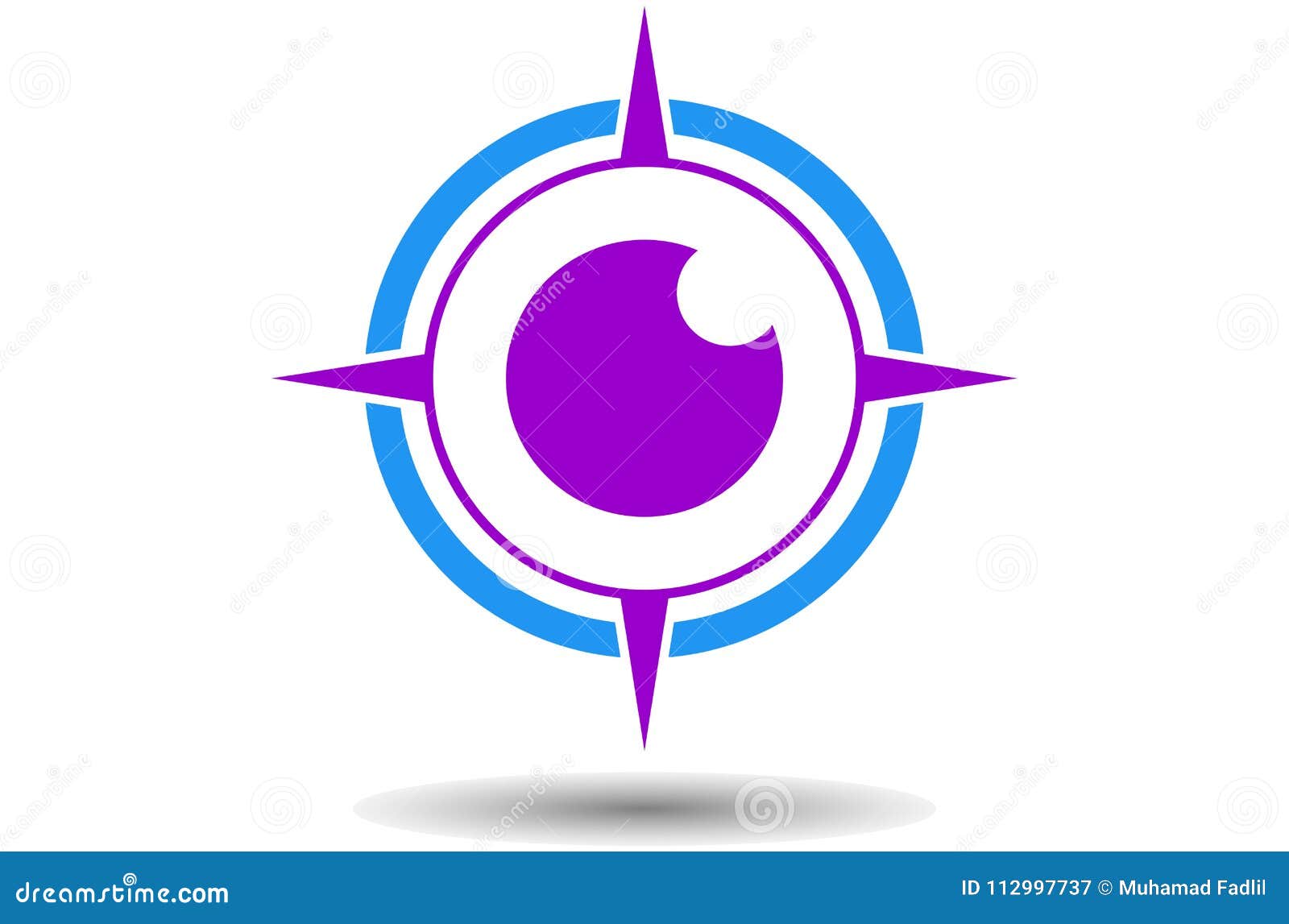 Eye compass logo stock vector. Illustration of creative - 112997737