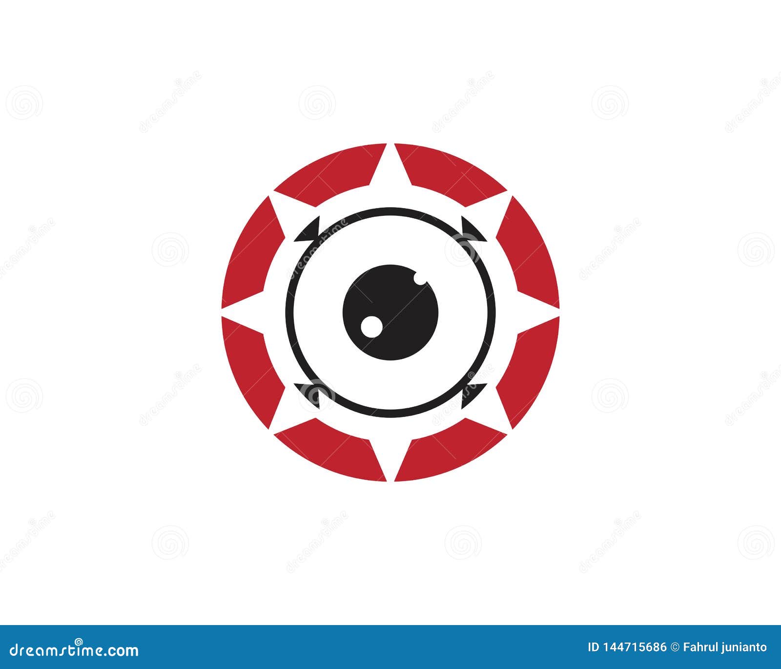Eye compass logo vector stock vector. Illustration of navigation ...