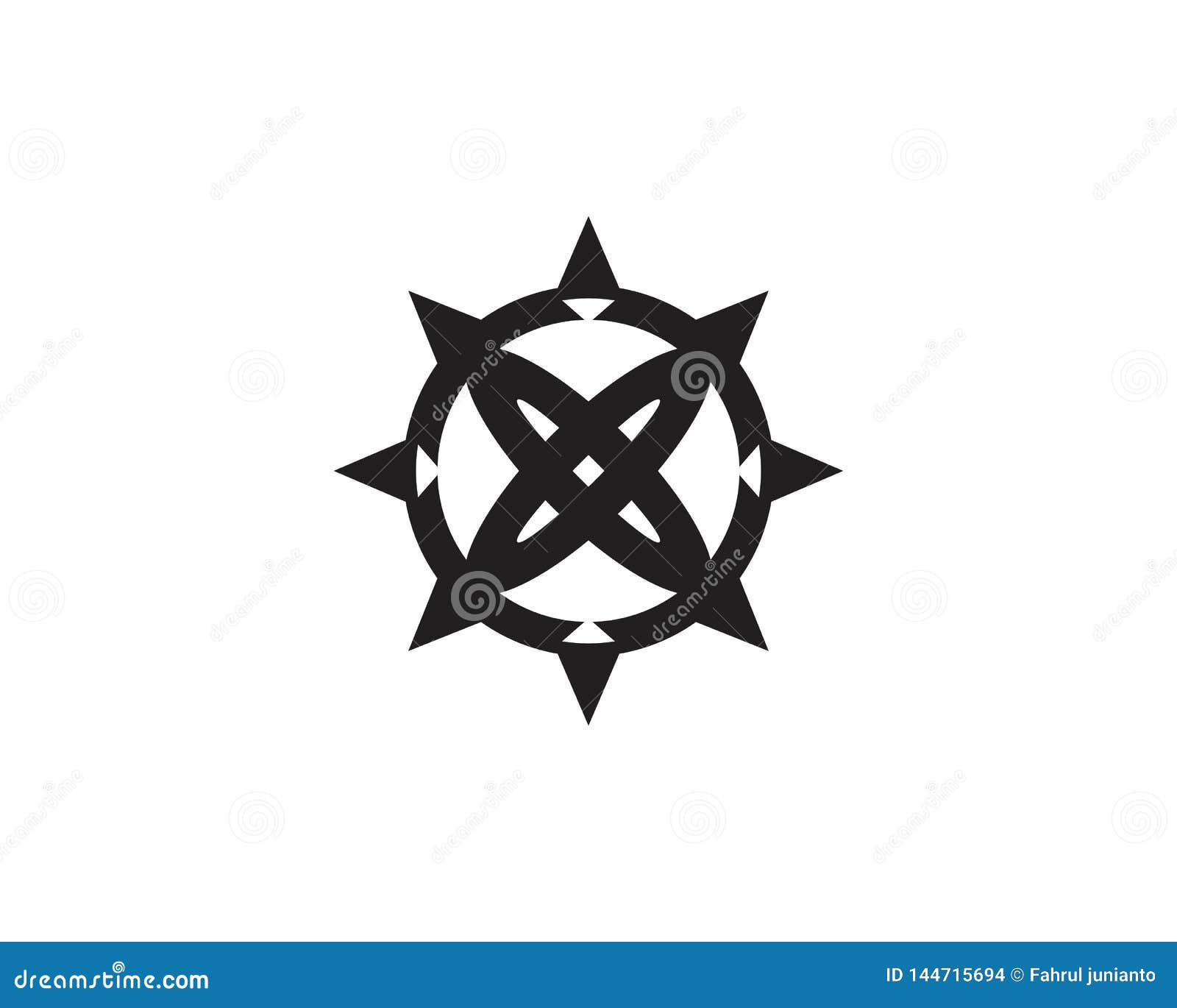 Eye compass logo vector stock vector. Illustration of system - 144715694