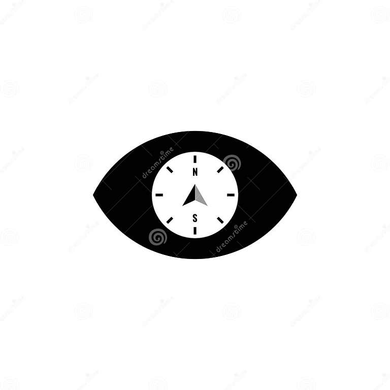 Eye Compass Vector Design Template Illustration Stock Vector ...