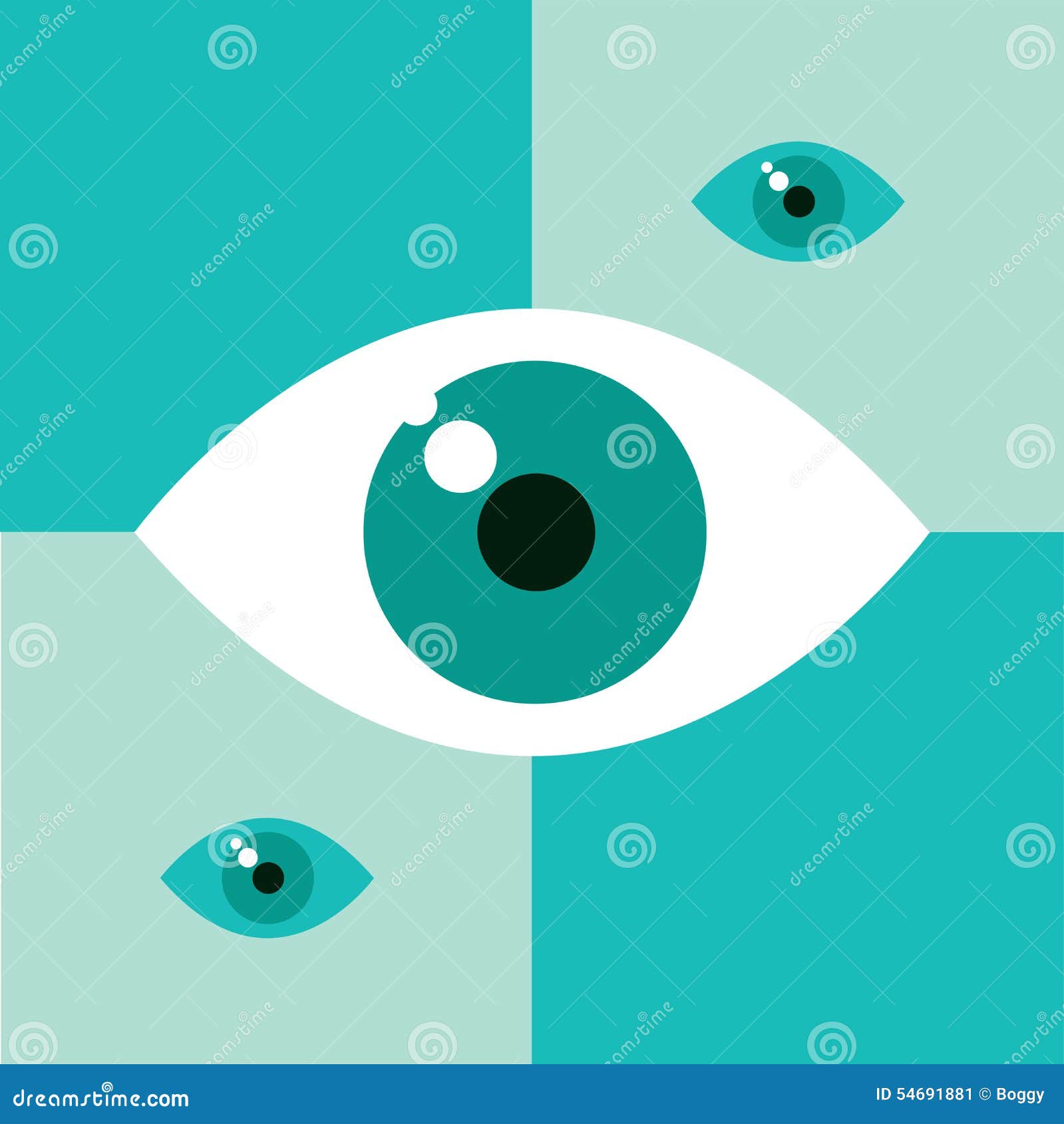 Eye concept stock vector. Illustration of look, view - 54691881