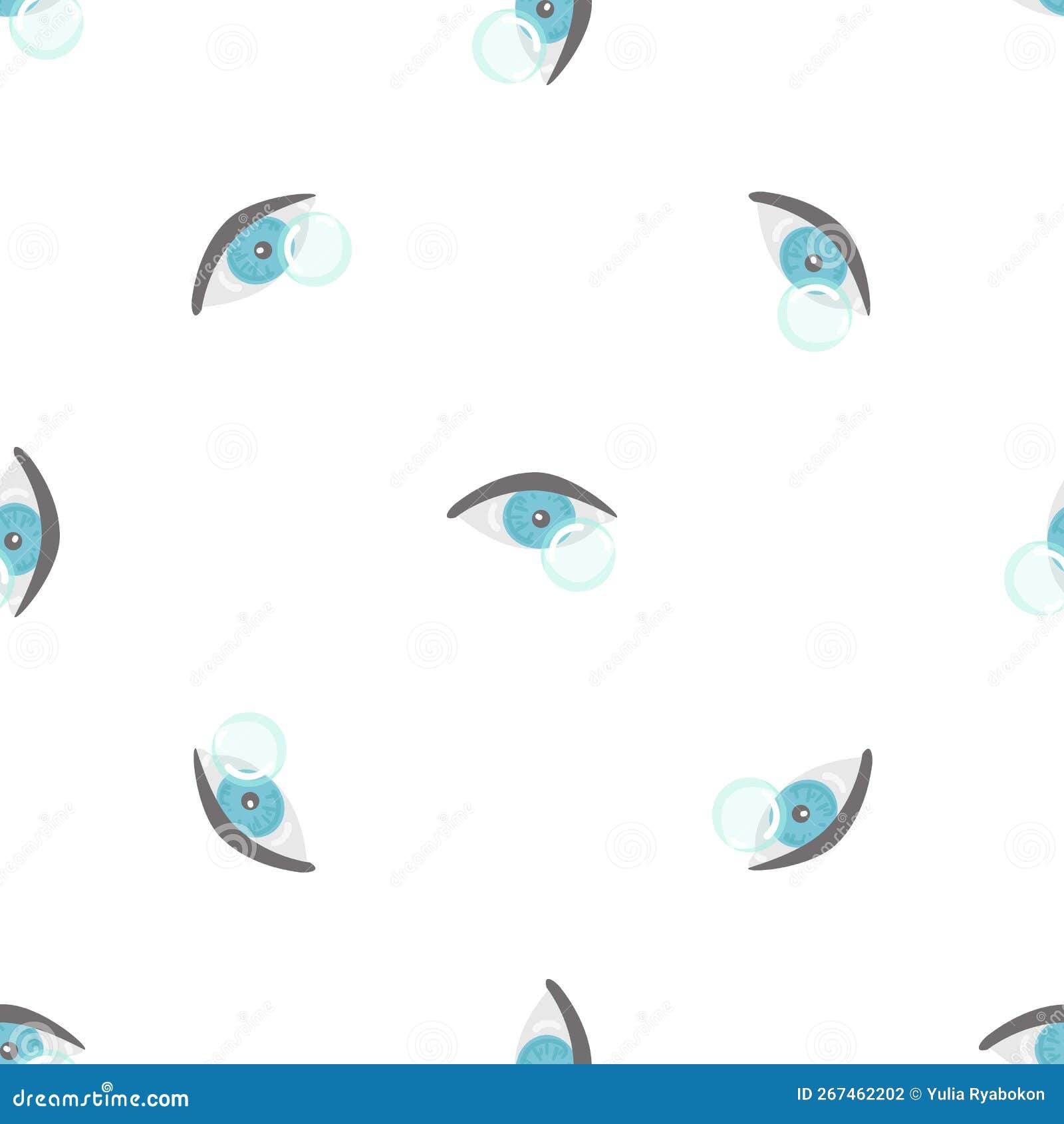 Eye Contact Lens Pattern Seamless Vector Stock Vector - Illustration of ...