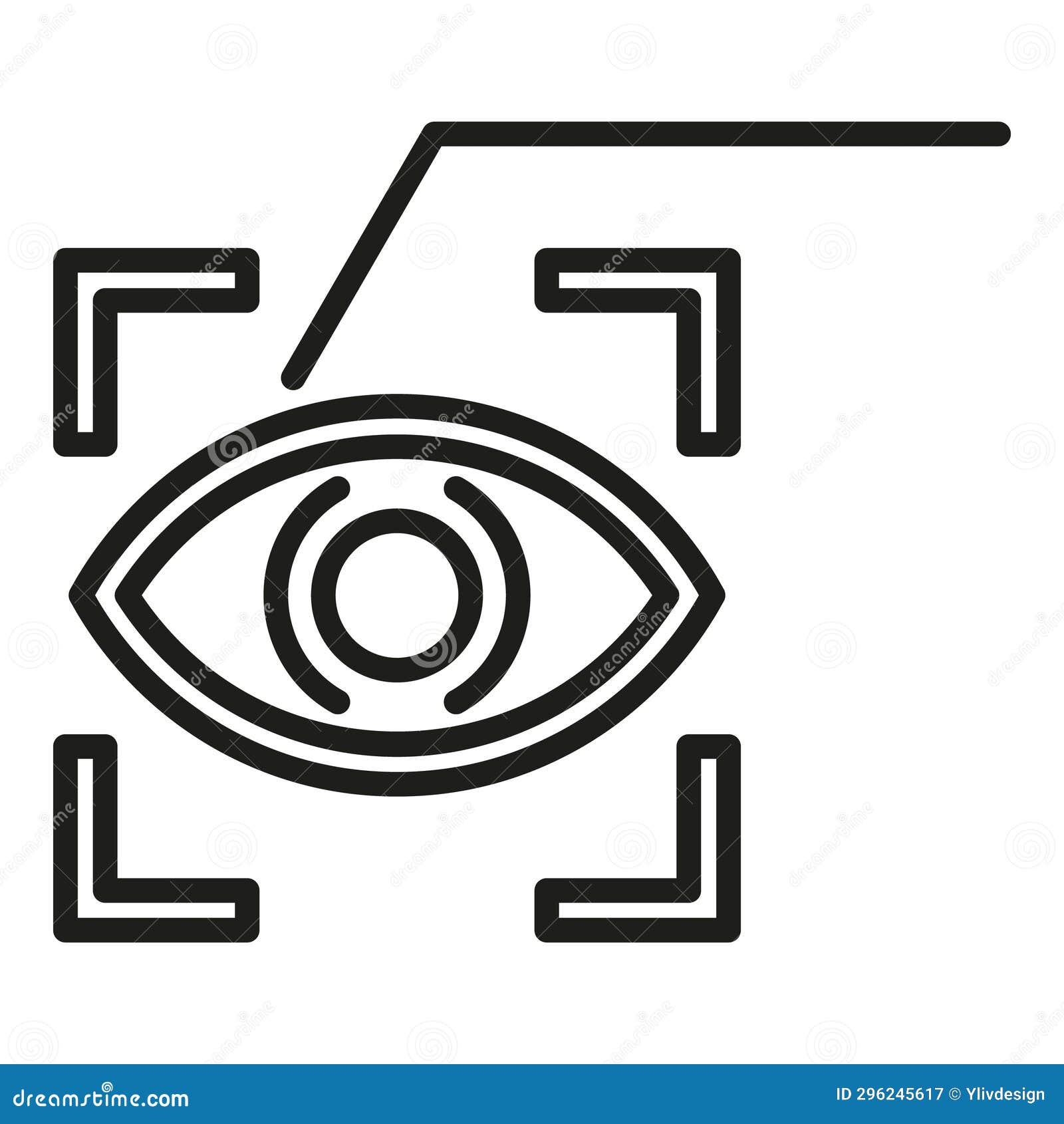 Eye Control Vr Icon Outline Vector. Augmented Reality Stock ...