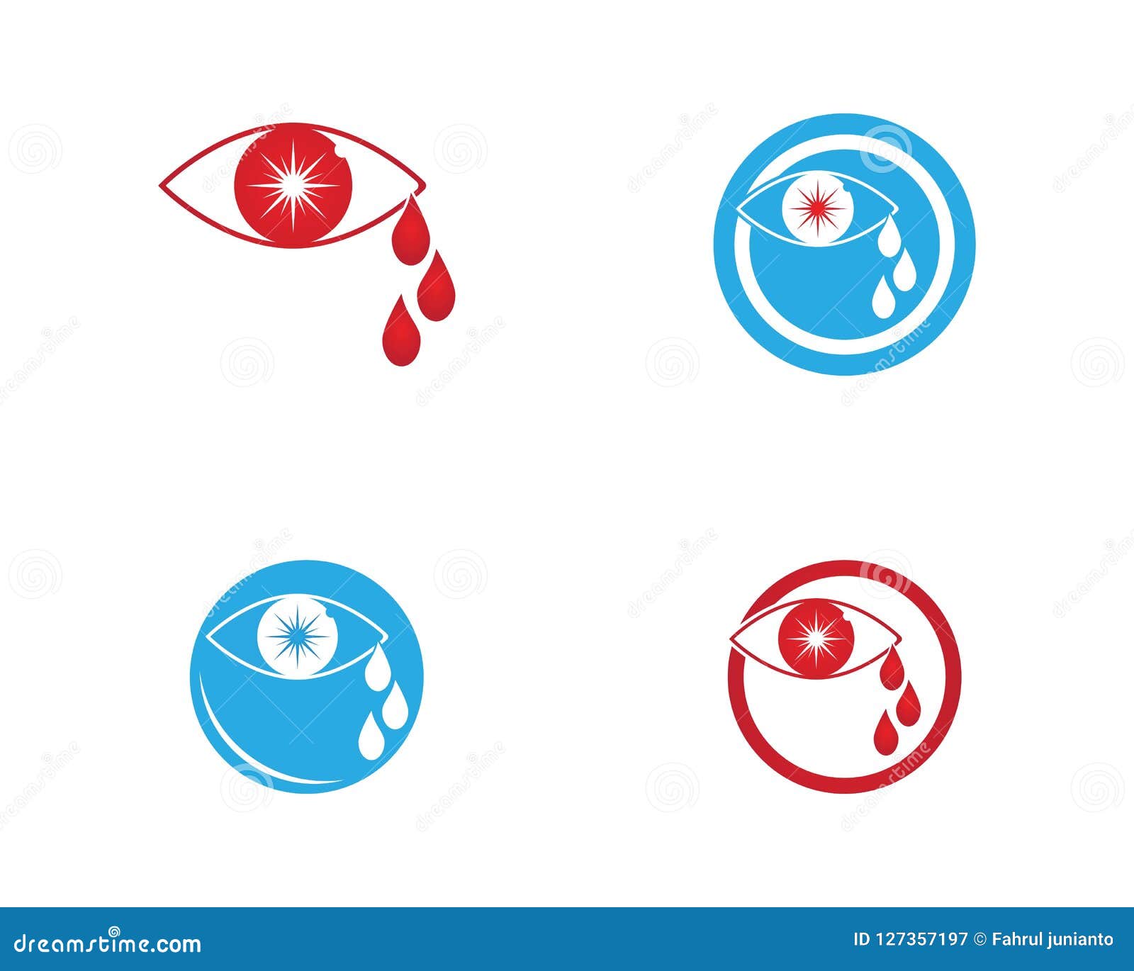 Eye cry logo vector stock vector. Illustration of mark - 127357197
