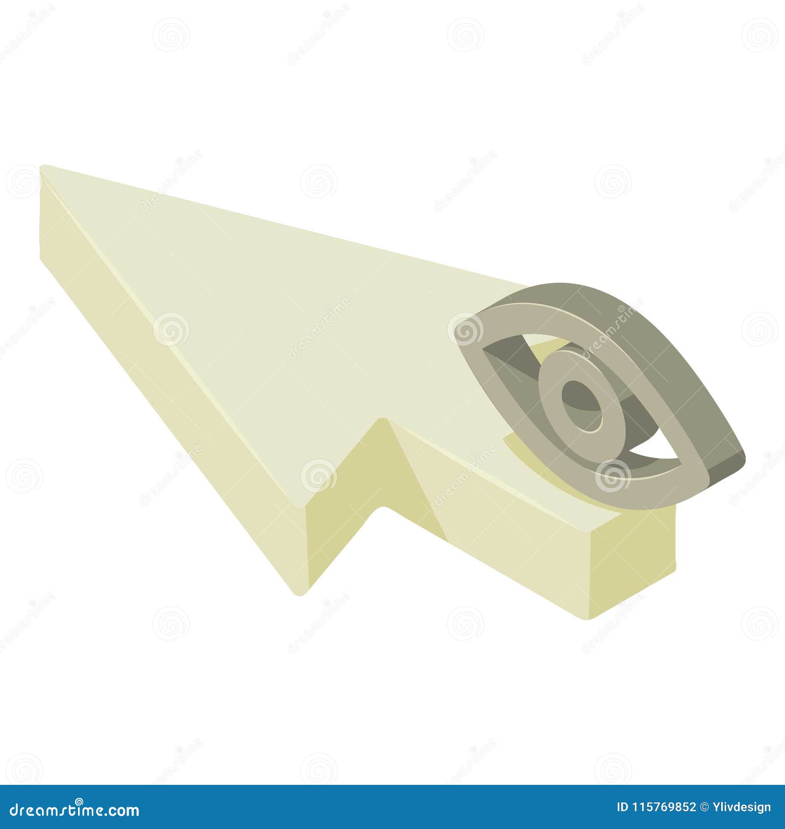 Eye Cursor Icon, Isometric Style Stock Vector - Illustration of optical ...