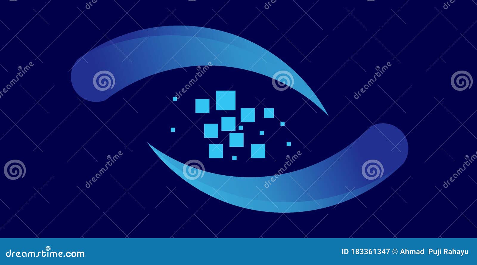 Eye data tech logo design stock vector. Illustration of eyeball - 183361347