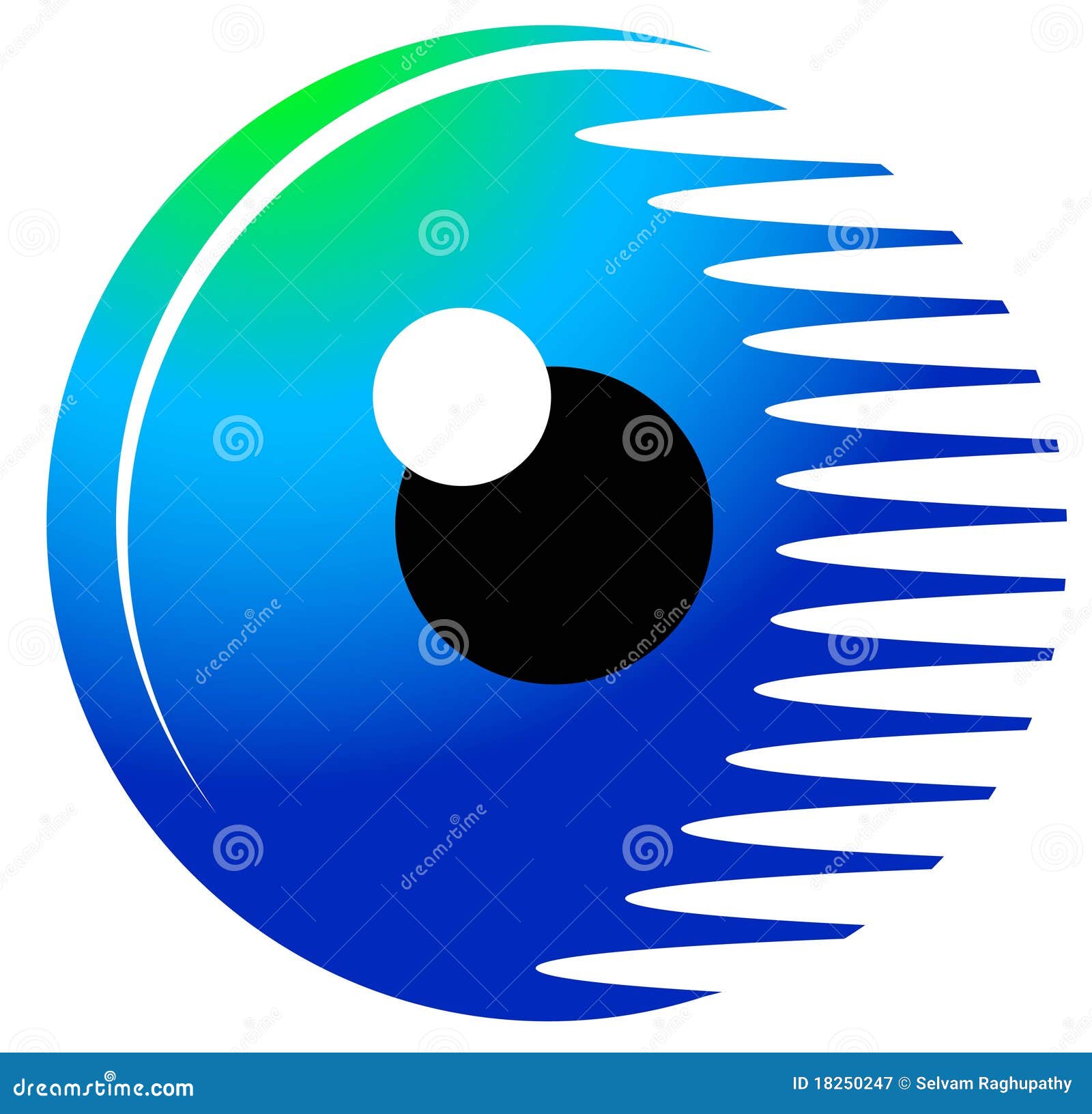 Eye design stock vector. Illustration of icon, colorful - 18250247