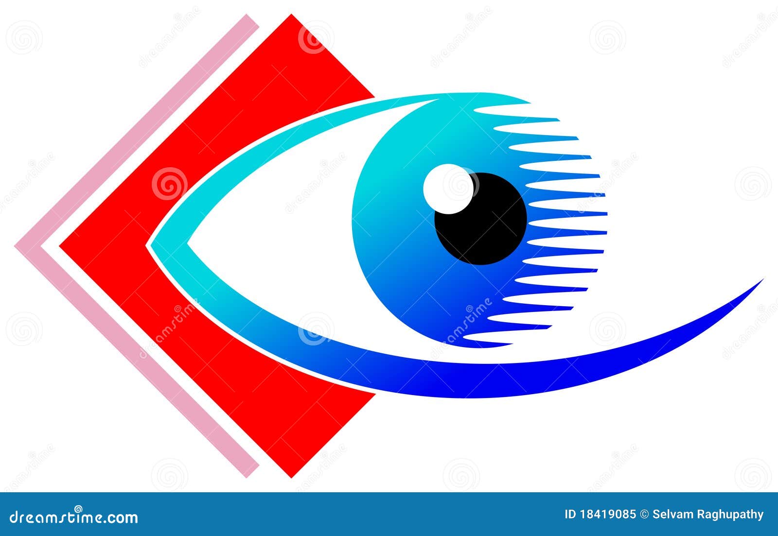 Eye design stock vector. Illustration of optician, view - 18419085