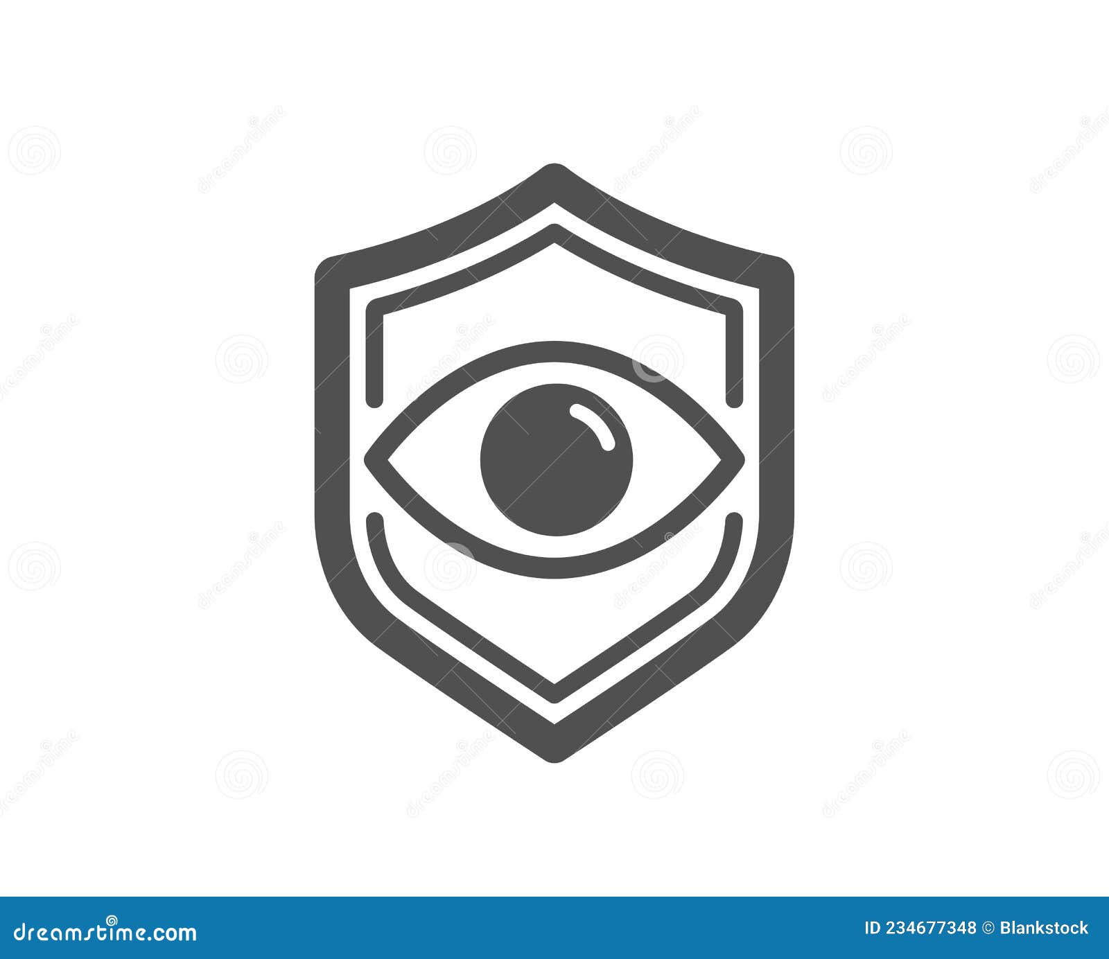 Eye Detect Icon. Retina Scan Sign. Vector Stock Vector - Illustration ...