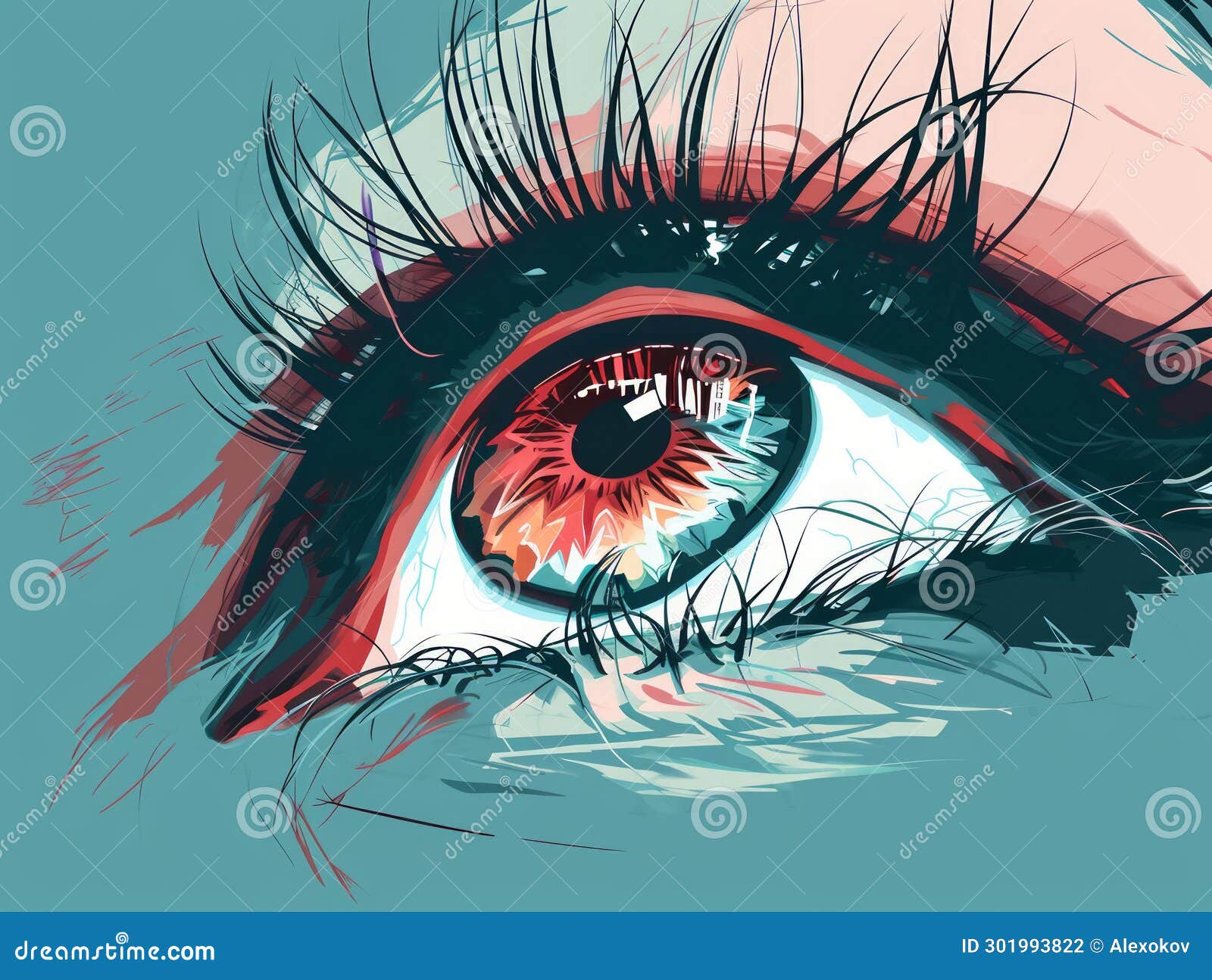 Eye of the Devil. Eye of the Devil. Illustration Stock Illustration ...