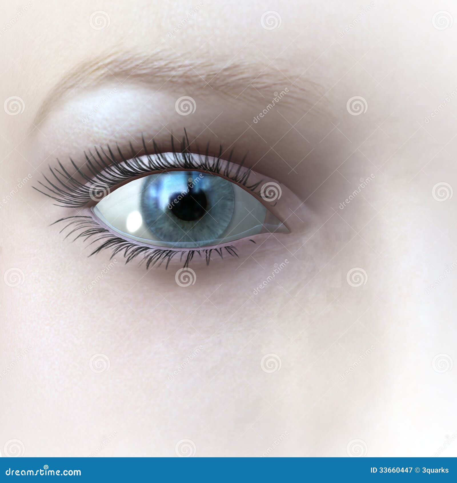 Eye stock image. Image of face, graphic, fantasy, realistic - 33660447