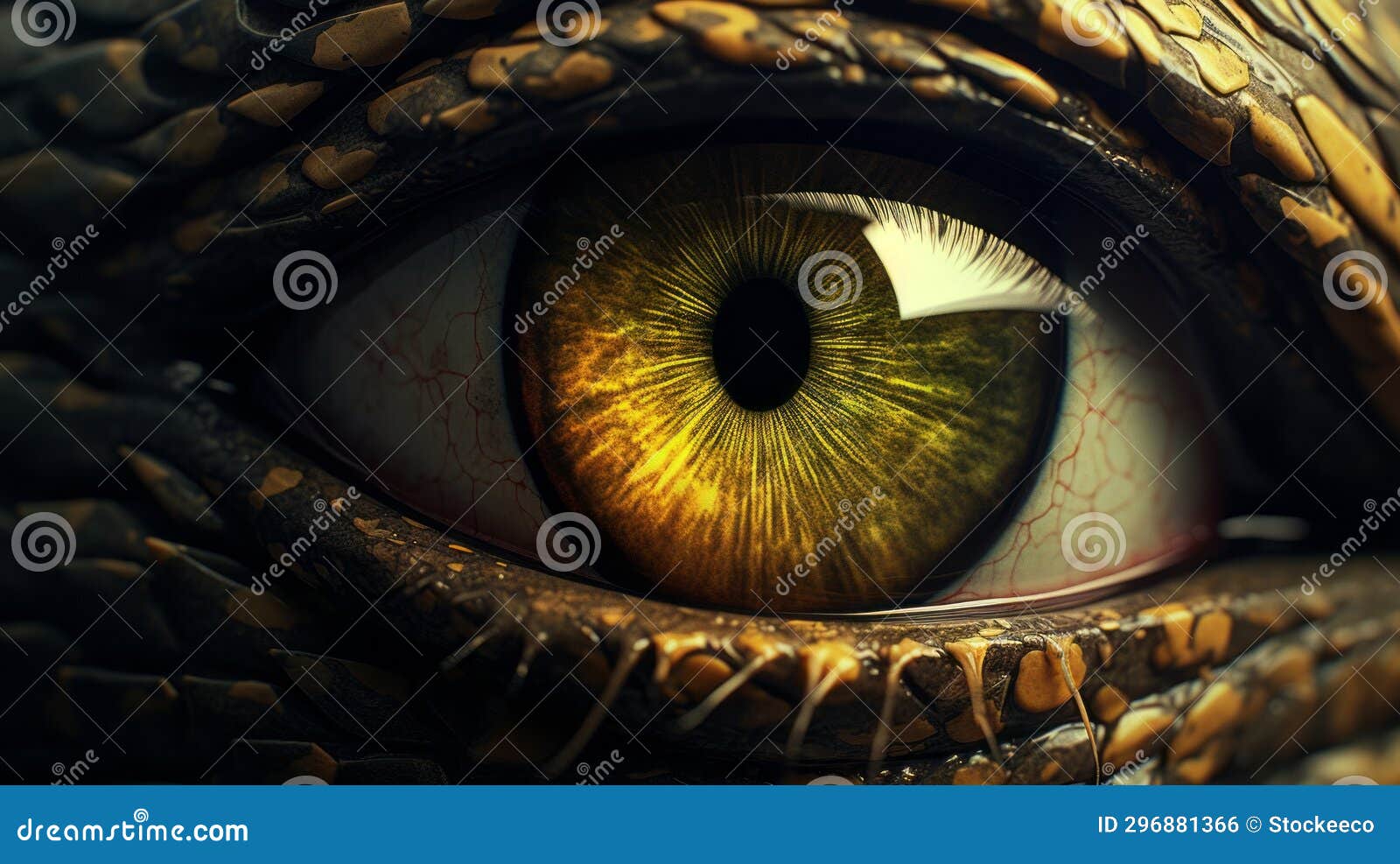 Realistic Snake Eye Illustration with Vray Tracing Stock Illustration ...