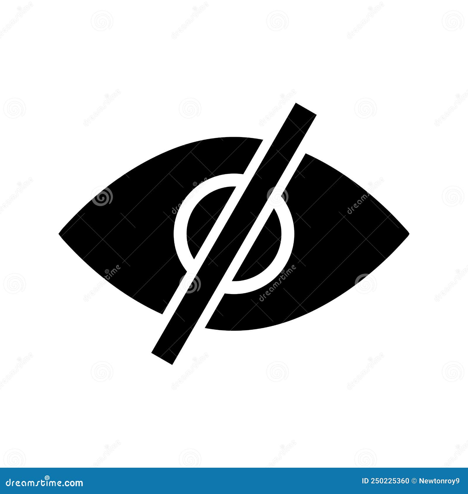Disable Eye Hide Outline Icon. Signs And Symbols Can Be Used For Web ...