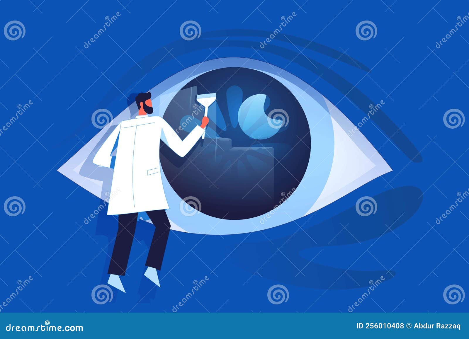 Eye Doctor Doing Operation of Patient Eyes, Eye Doctor Clearing Eye of ...