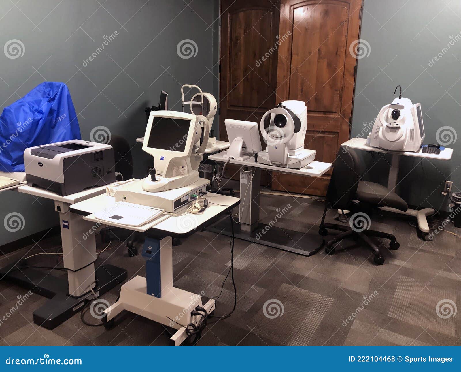 Eye Doctor Examining Equipment. Editorial Stock Photo - Image of ...