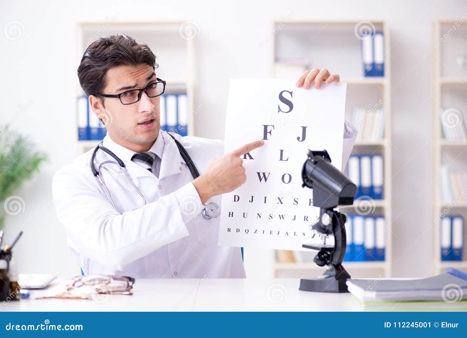 The Eye Doctor in Medical Concept Stock Image - Image of care, eyesight ...