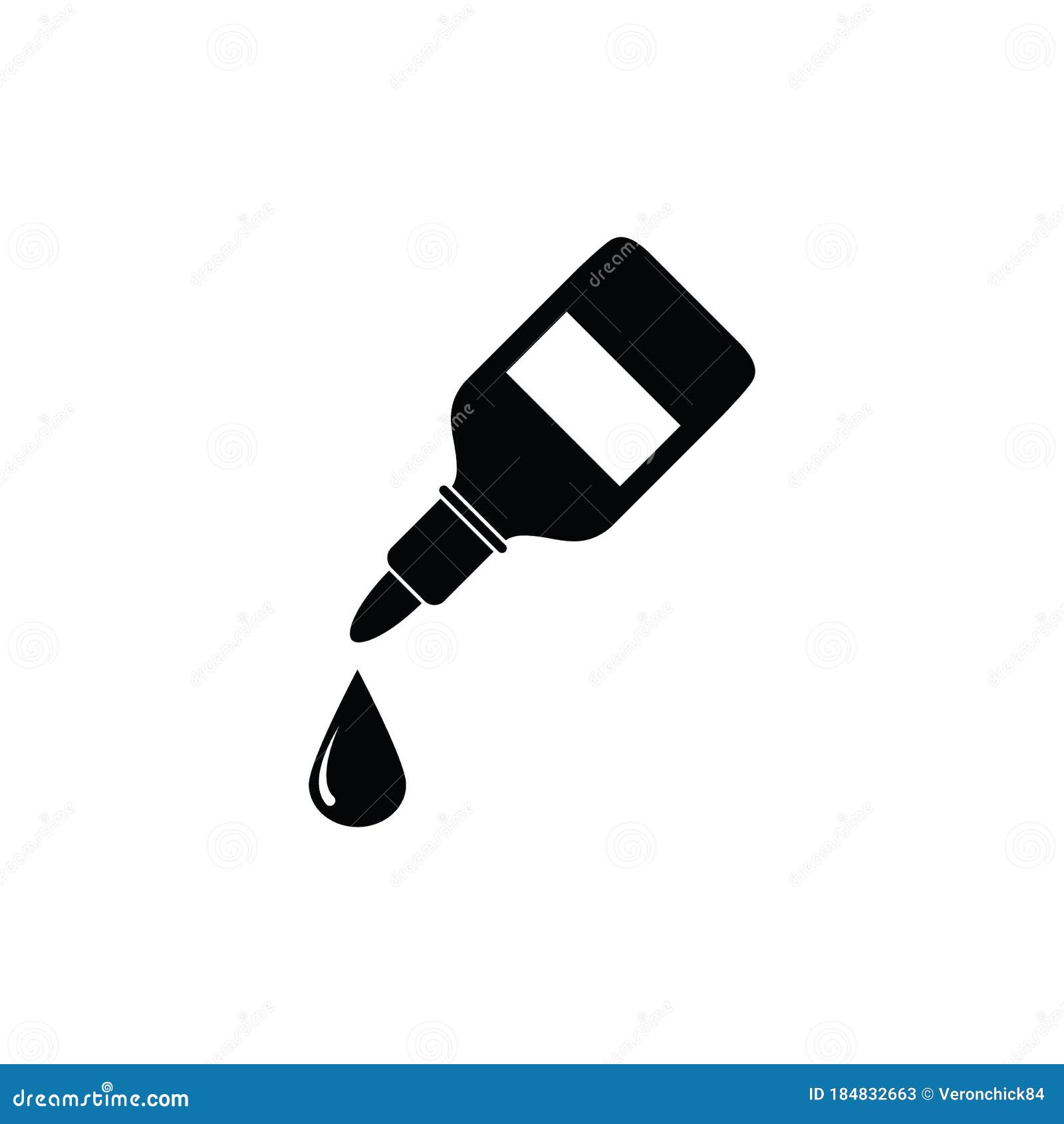 Eye Drop Bottle Icon Vector Eye Drops Stock Vector - Illustration of ...