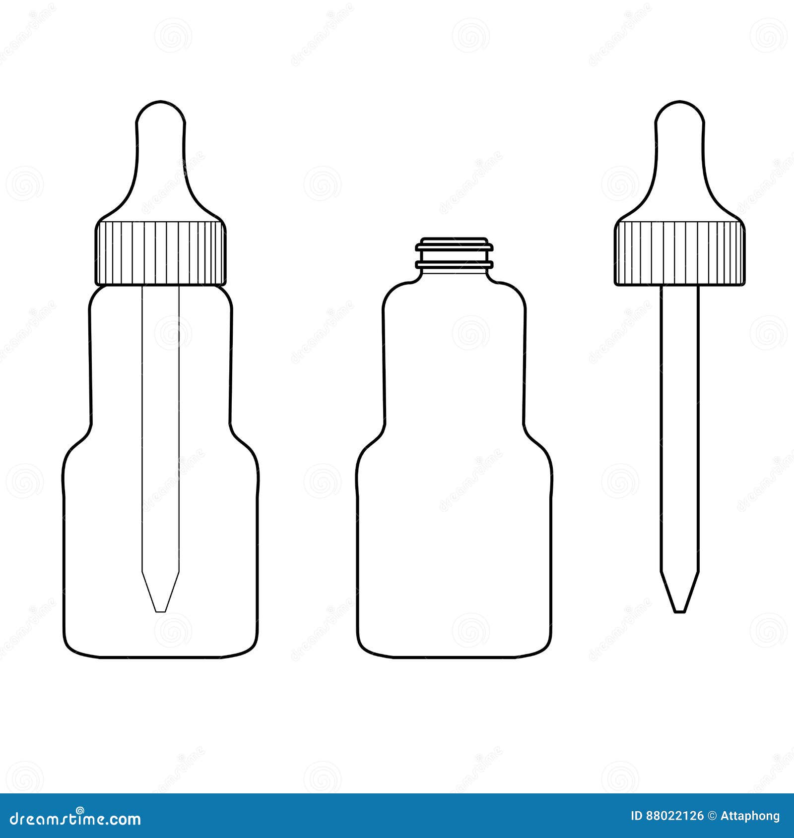 Eye Drop Bottle Isolate on White Background Vector Stock Vector ...