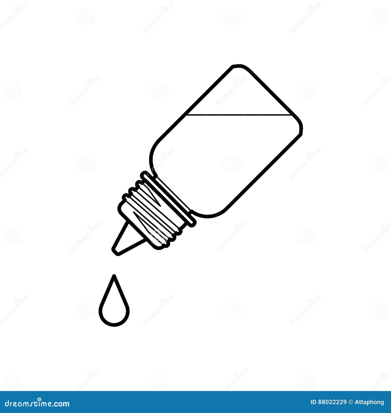 Eye Drop Bottle Isolate on White Background Vector Stock Vector ...