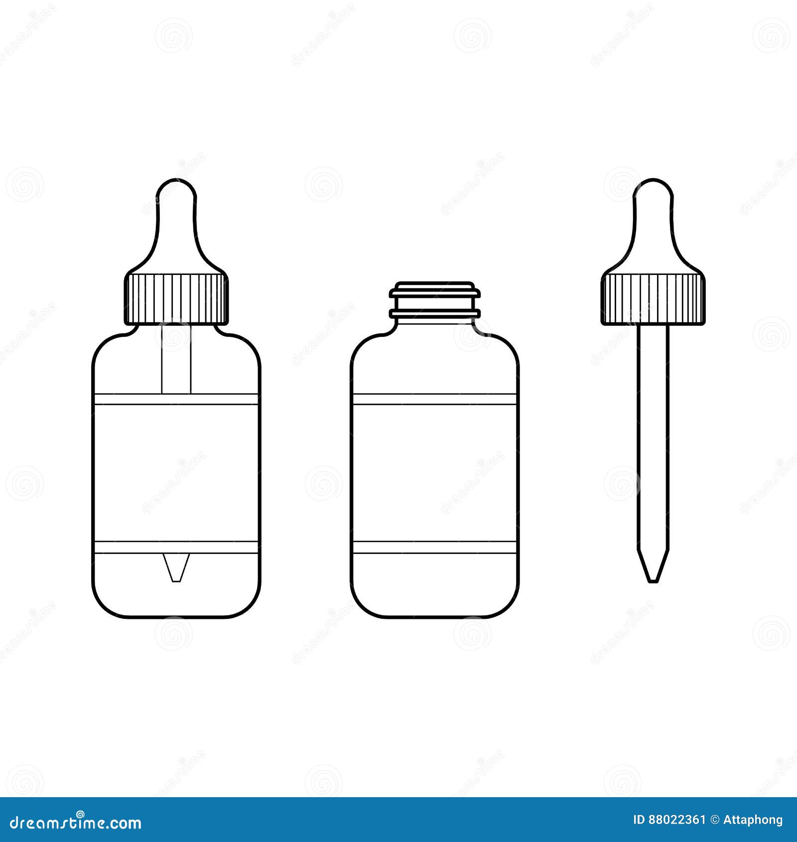 Eye Drop Bottle Isolate on White Background Vector Stock Vector ...