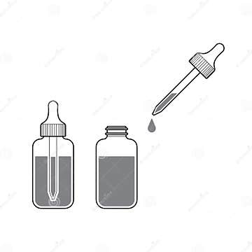 Eye Drop Bottle Isolate on White Background Vector Stock Vector ...