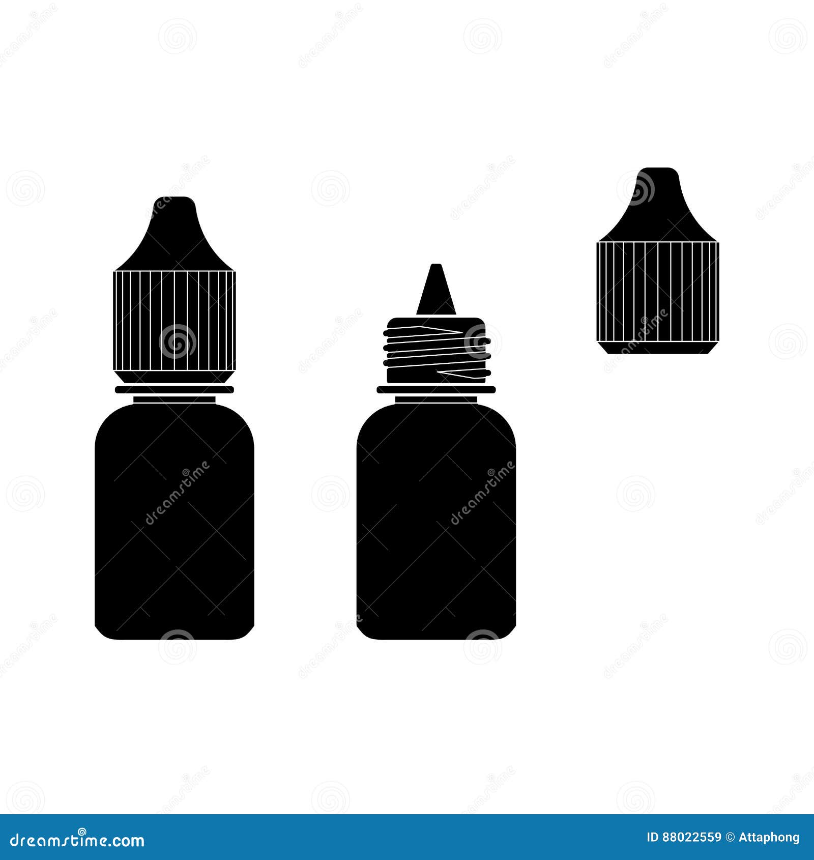 Eye Drop Bottle Isolate on White Background Vector Stock Vector ...