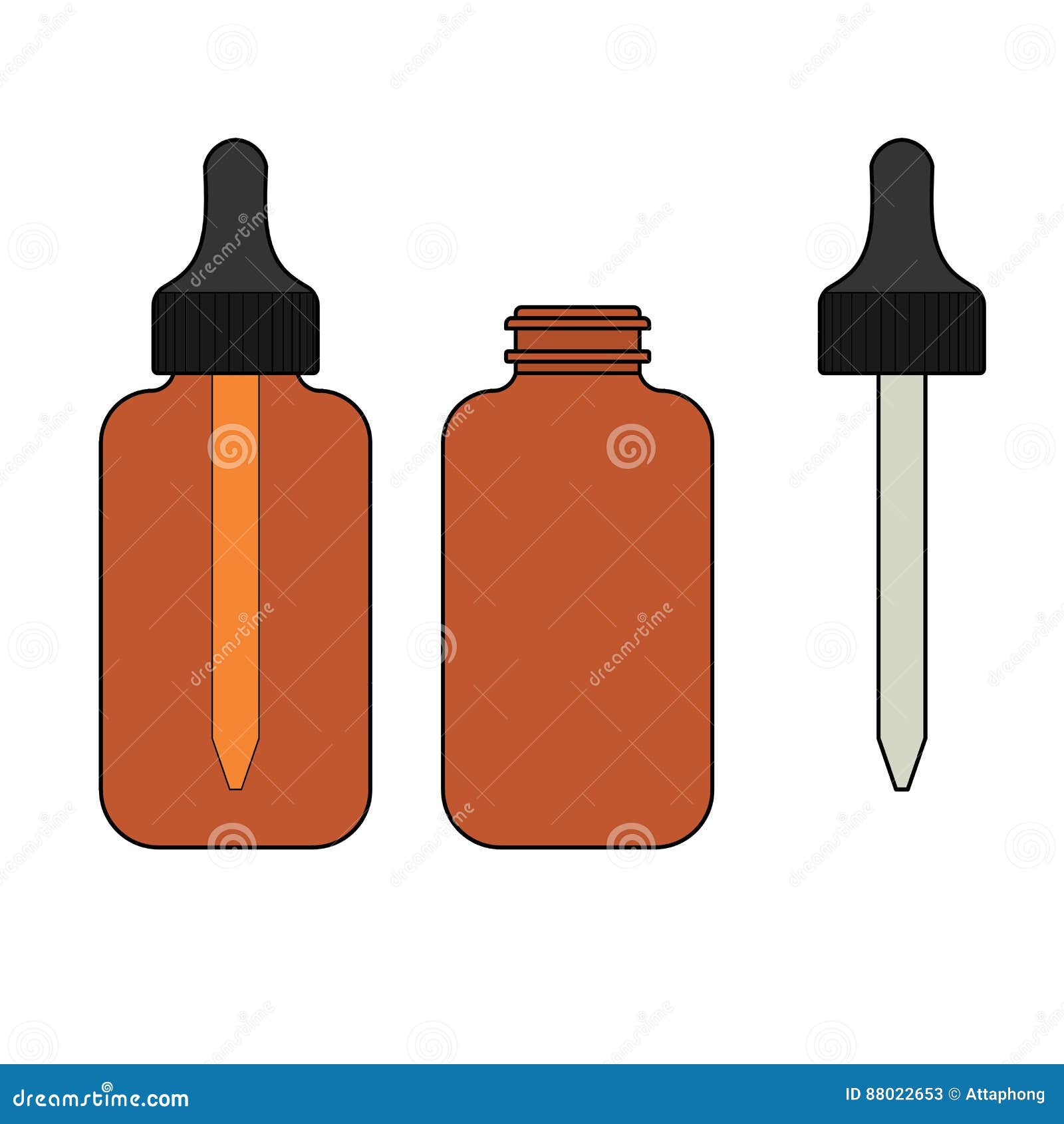Eye Drop Bottle Isolate on White Background Vector Stock Vector ...