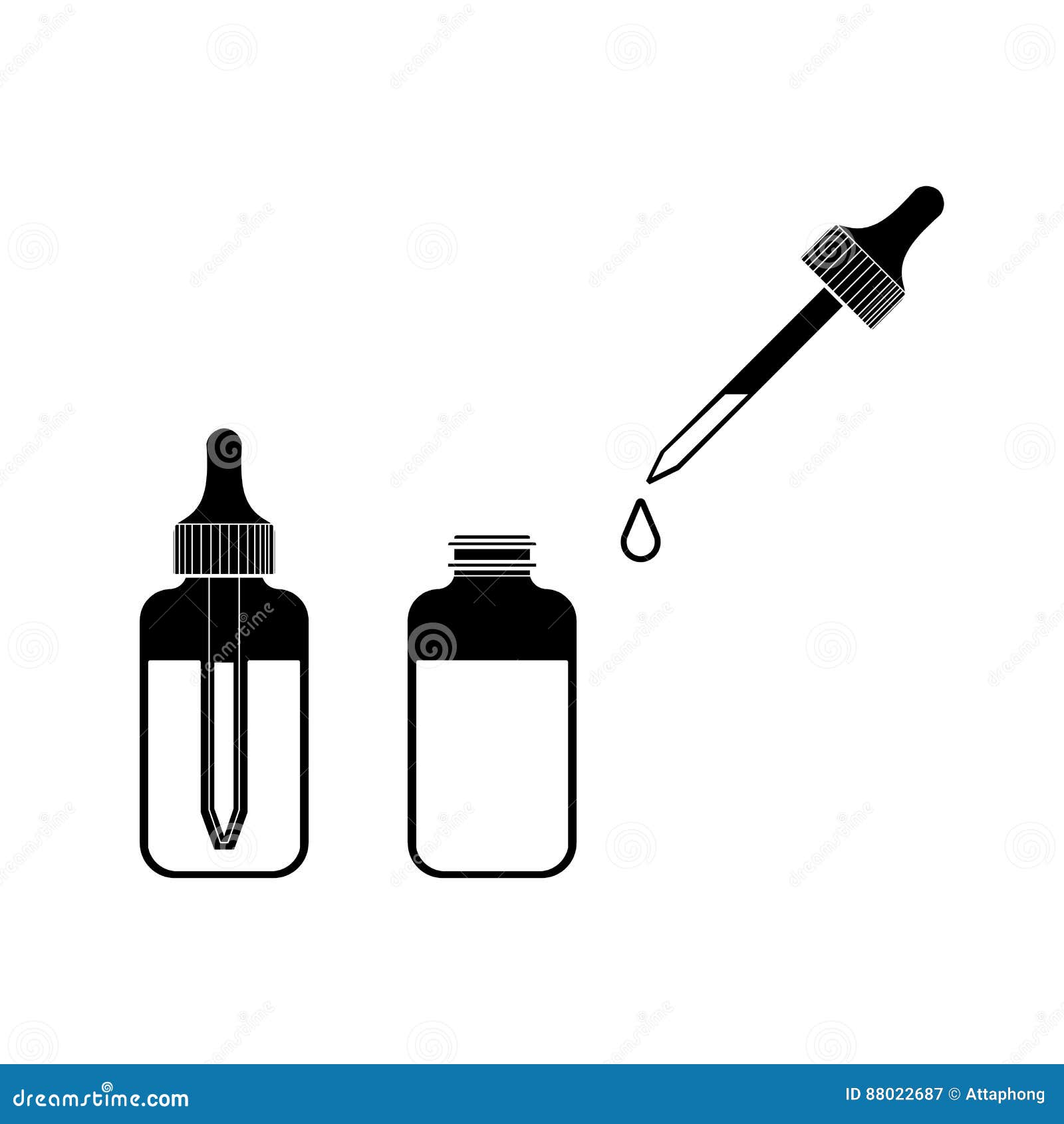 Eye Drop Bottle Isolate on White Background Vector Stock Vector ...
