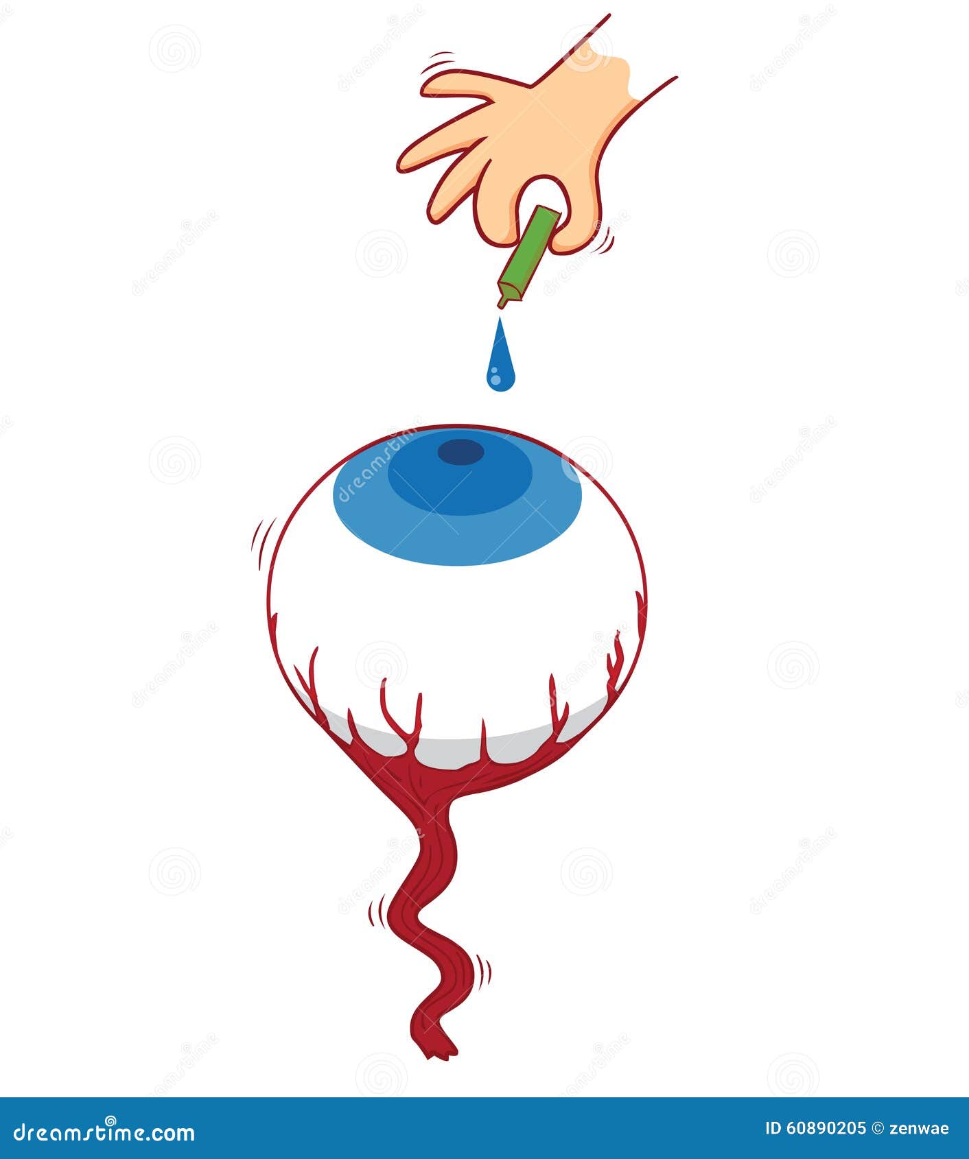 Eye Drop Stock Vector - Image: 60890205