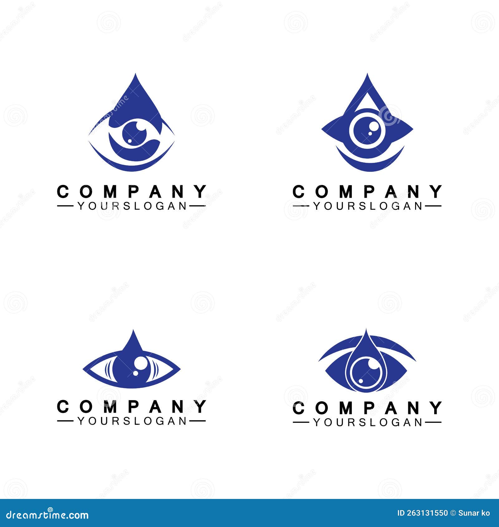 Eye Drop Logo Icon Design Template Stock Vector - Illustration of flat ...
