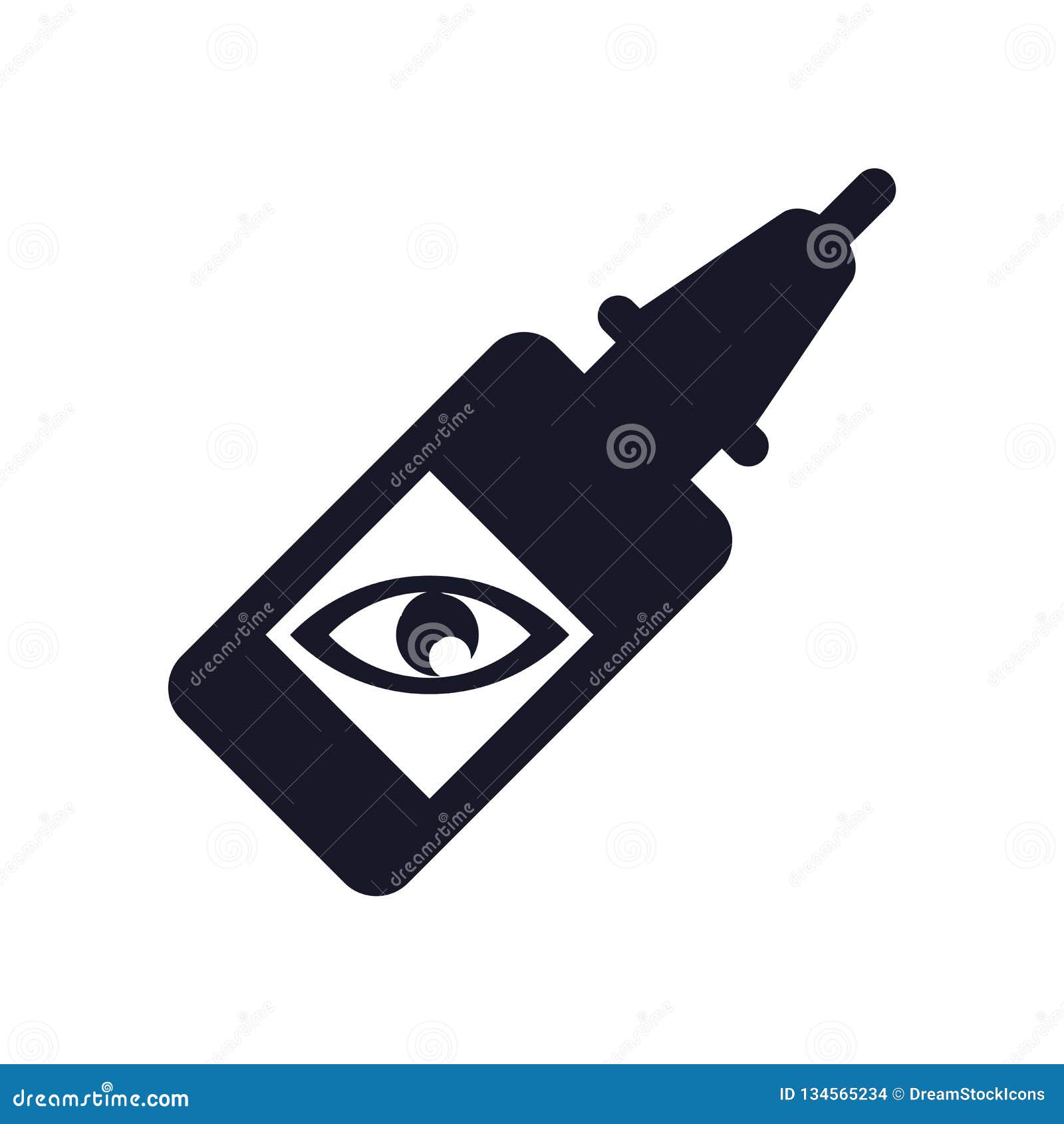 Eye Drops Icon Vector Sign and Symbol Isolated on White Background, Eye ...