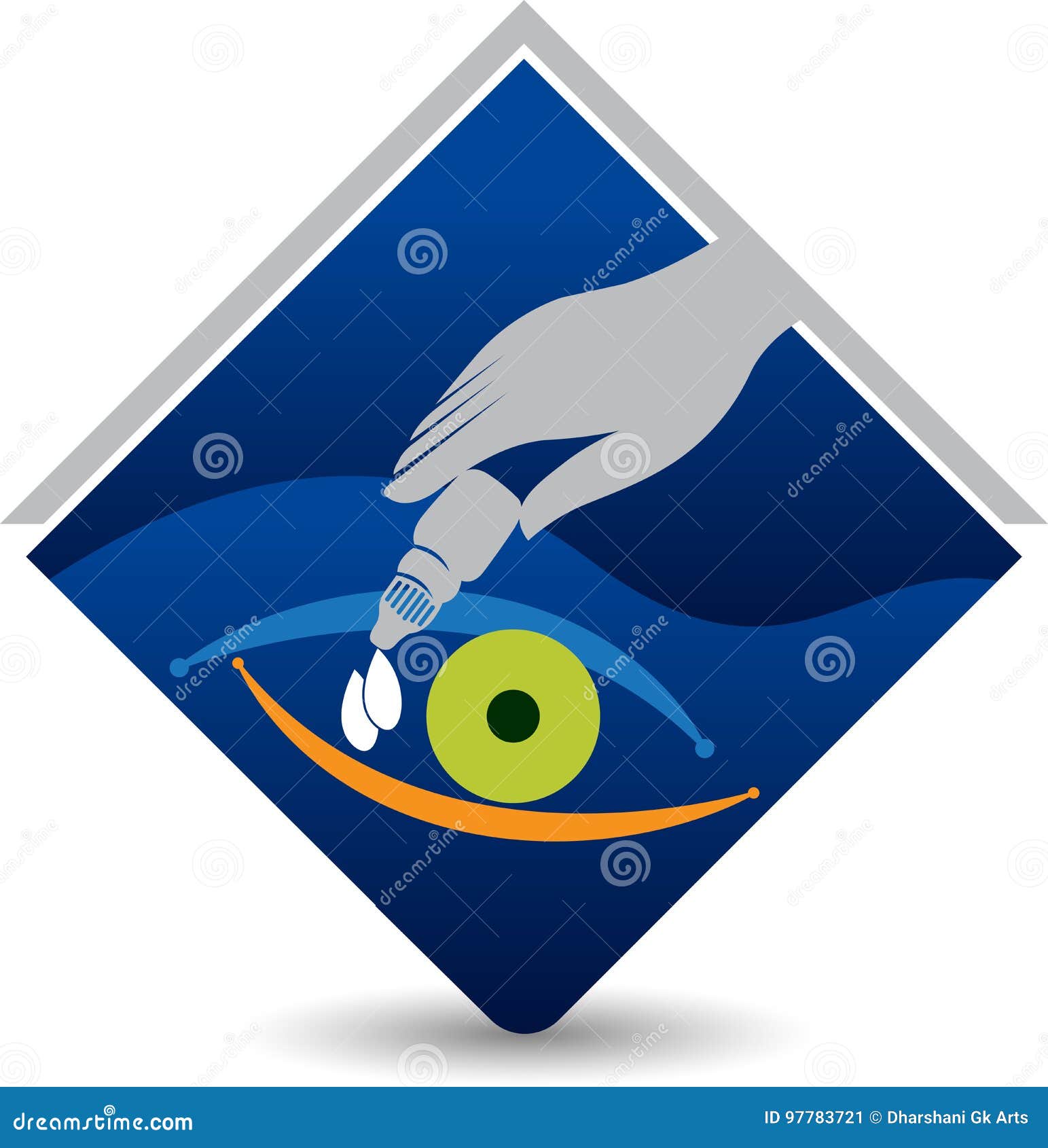 Eye drops logo stock vector. Illustration of icon, medicine - 97783721