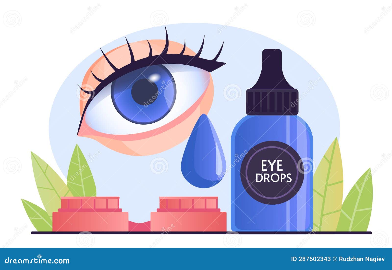 Eye drops vector concept иллюстрация вектора. иллюстрации насчитывающей ...