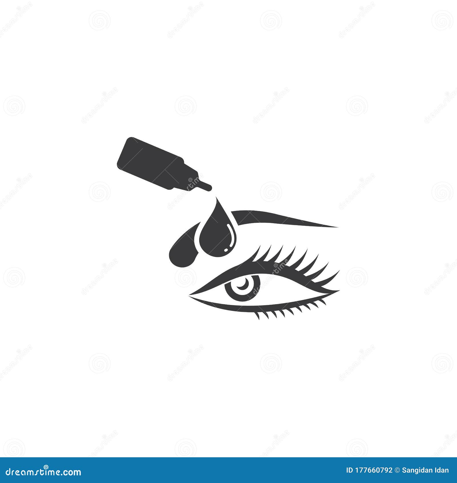 Eye Drops Vector Icon Illustration Design Stock Vector - Illustration ...