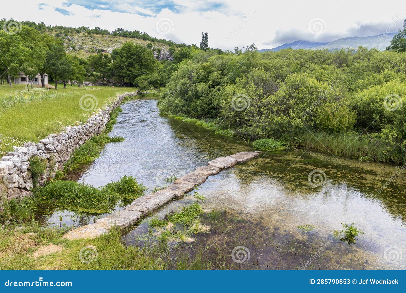 Eye of the Earth, Spring of Cetina River in Croatia. Stock Image ...