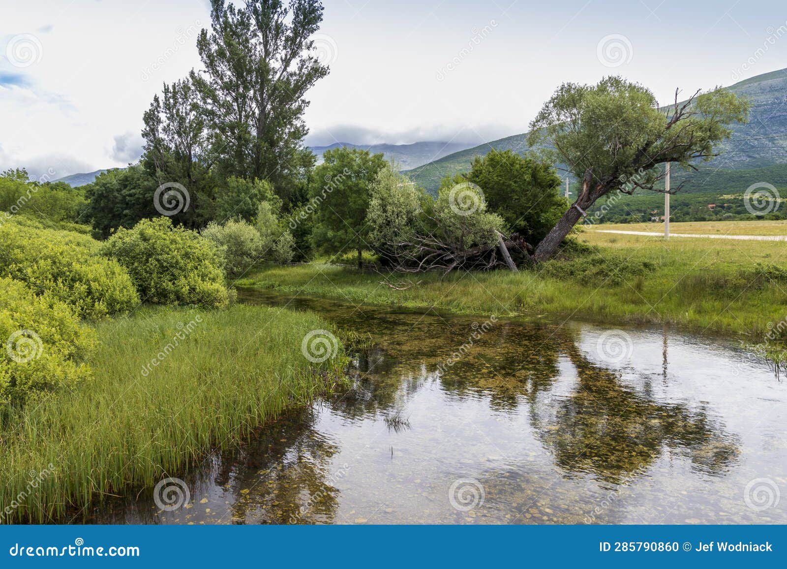 Eye of the Earth, Spring of Cetina River in Croatia. Stock Photo ...