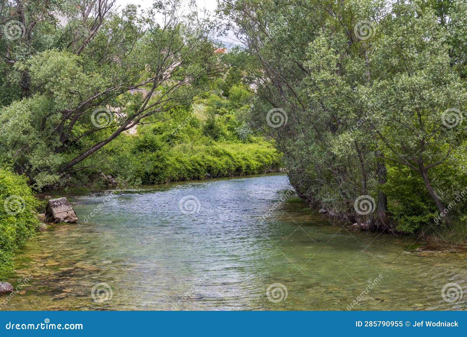 Eye of the Earth, Spring of Cetina River in Croatia. Stock Image ...