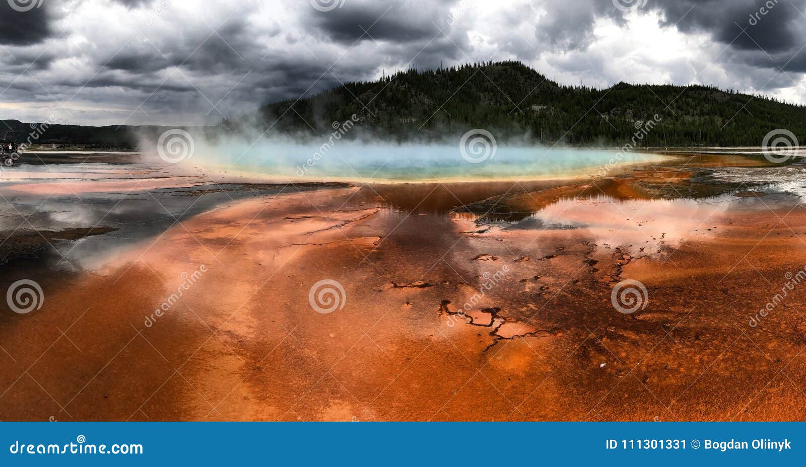 Eye of Earth stock image. Image of yellowstone, earth - 111301331