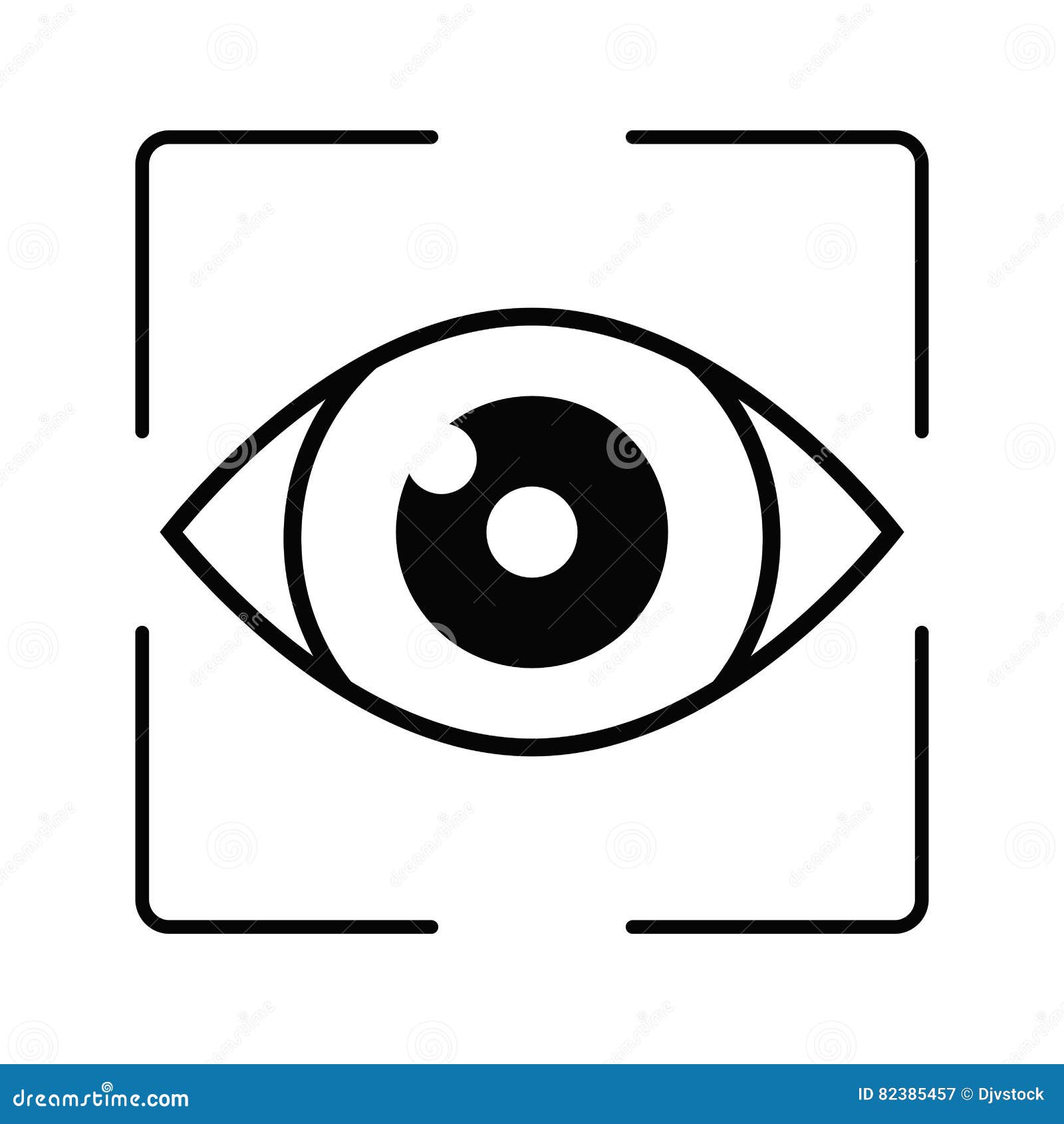 Eye emblem icon image stock vector. Illustration of eyelashes - 82385457