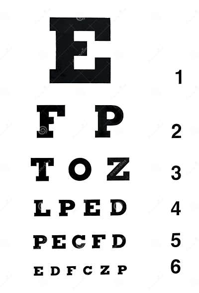 Eye exam chart stock image. Image of ophthalmology, eyesight - 486505