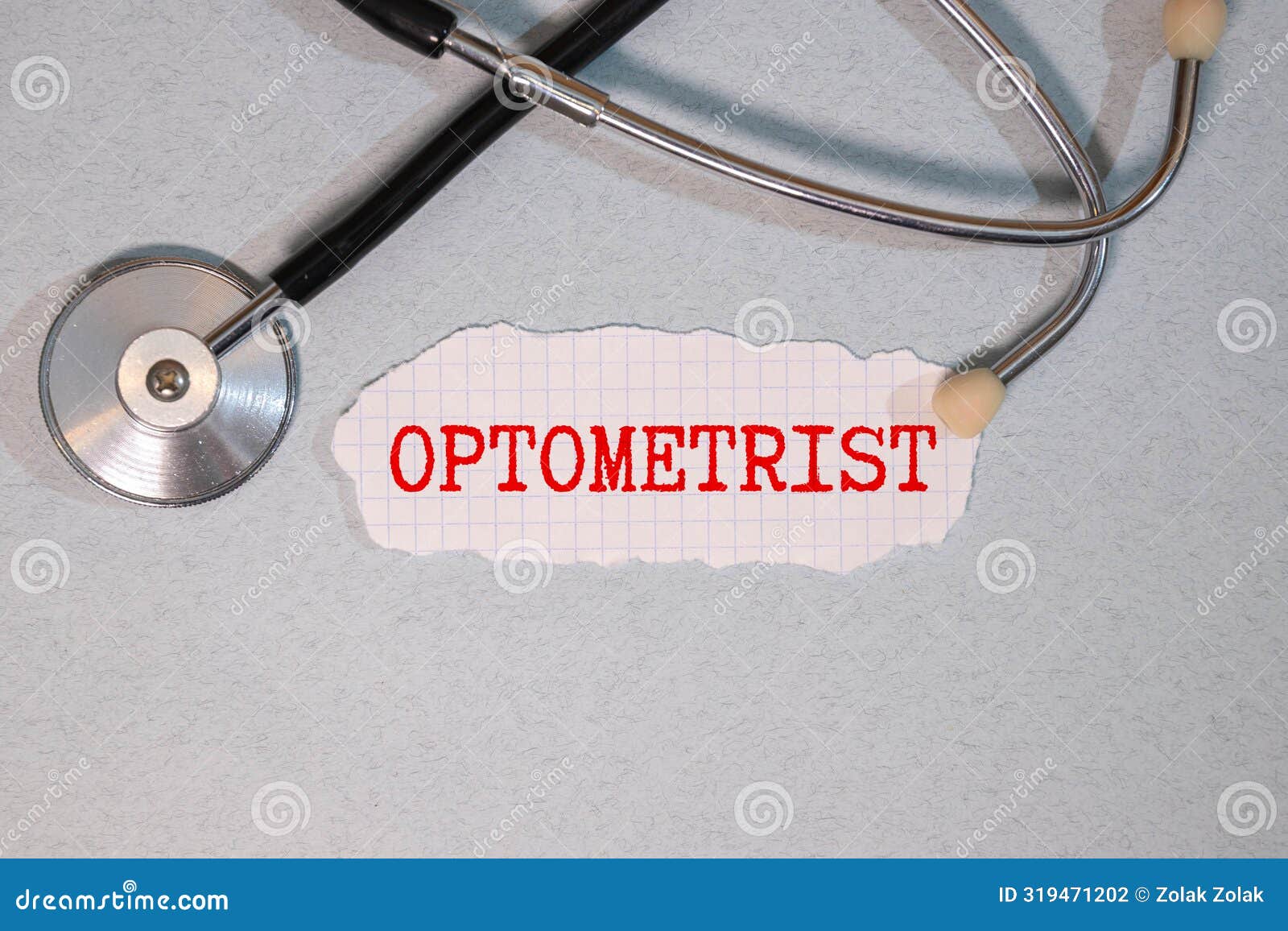 Eye Exam Chart Isolated on a White Background Stock Photo - Image of ...