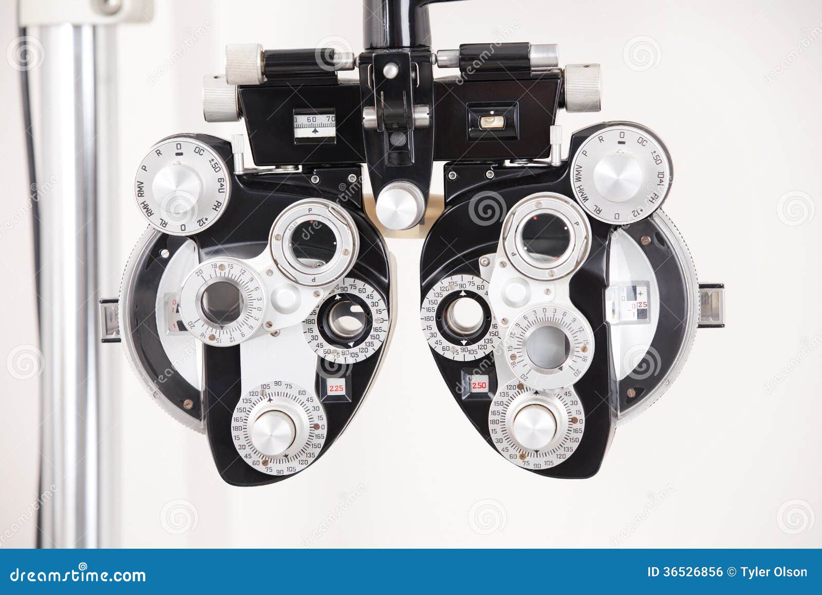 Eye Exam Equipment stock photo. Image of lens, health - 36526856