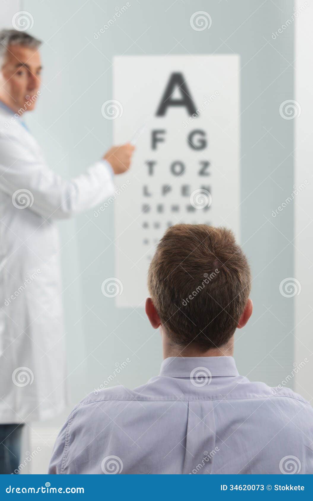 Eye exam stock image. Image of adult, oculist, people - 34620073