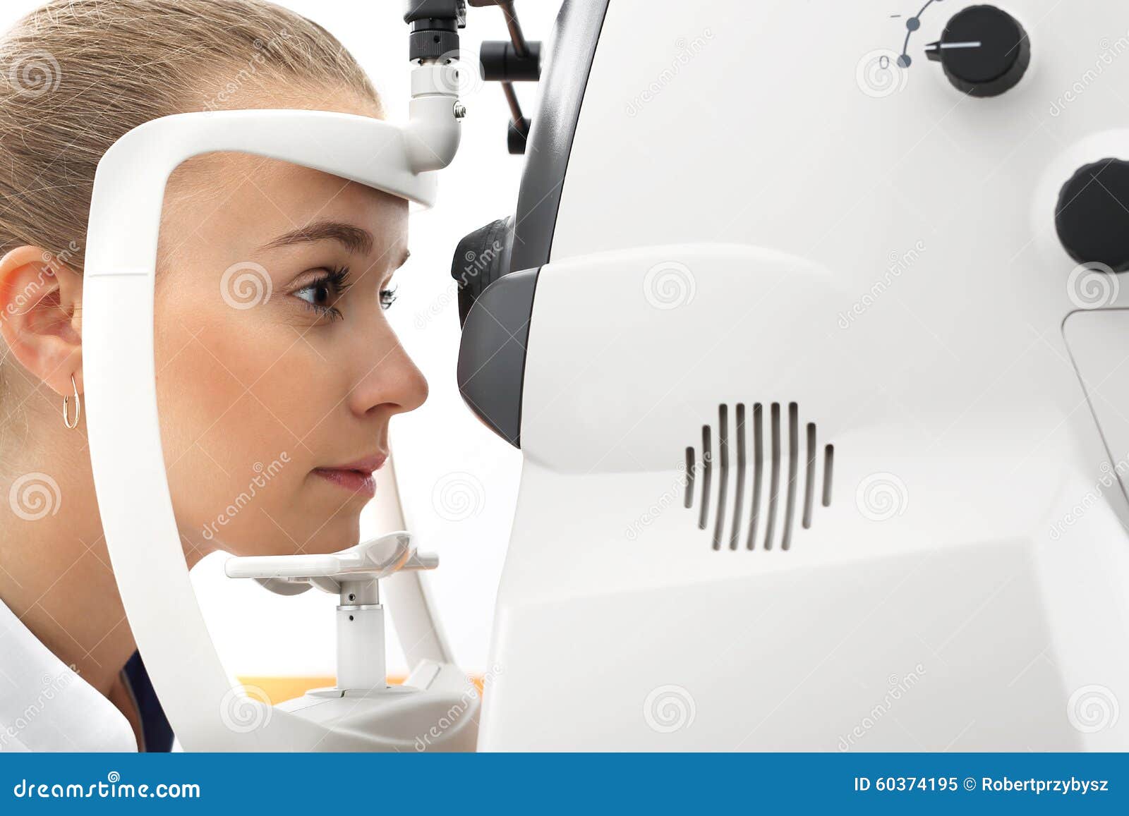An Eye Exam, the Patient in Ophthalmology Clinic Stock Image - Image of ...