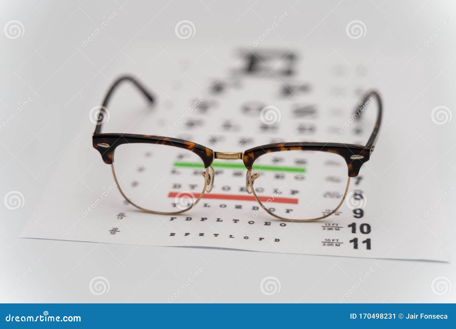 Eye Exam, the Testing Board for Verification of the Patien. Vision Test ...