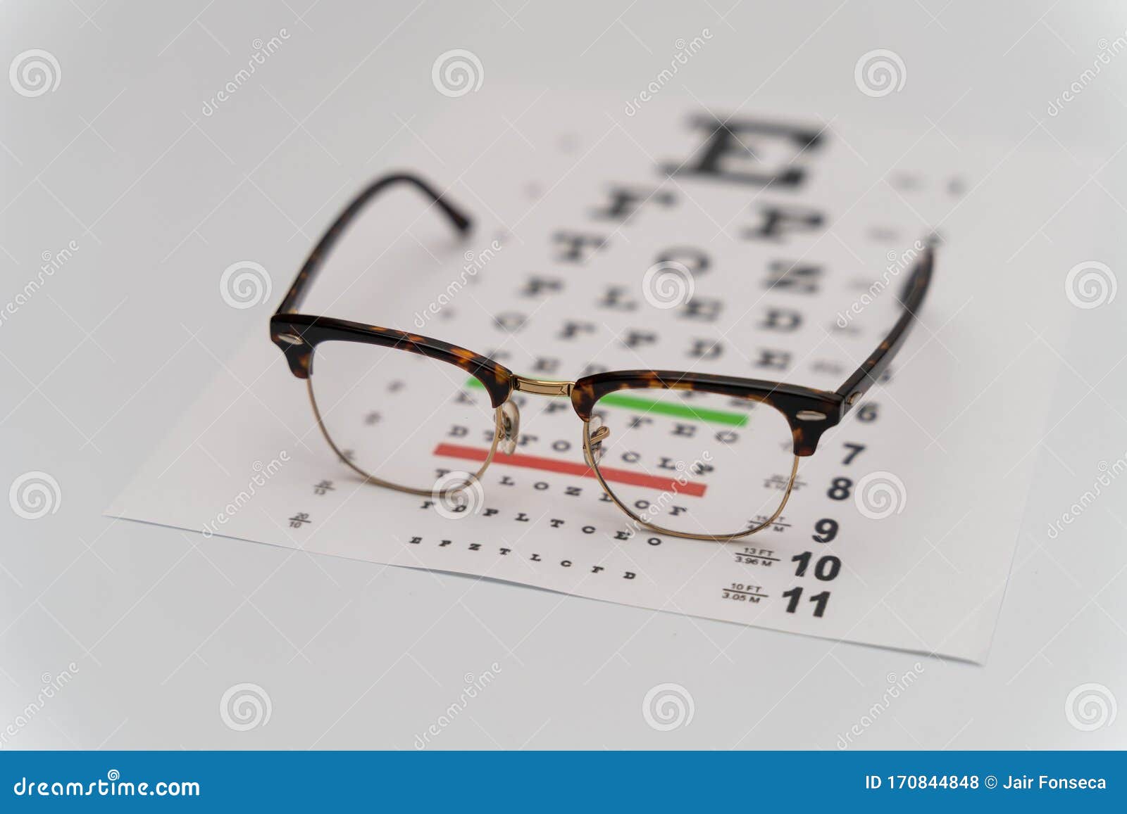 Eye Exam, the Testing Board for Verification of the Patien. Vision Test ...