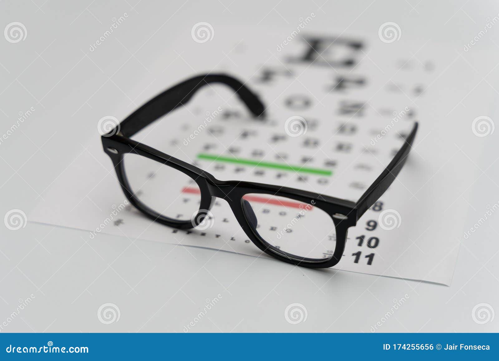 Eye Exam, the Testing Board for Verification of the Patien. Vision Test ...