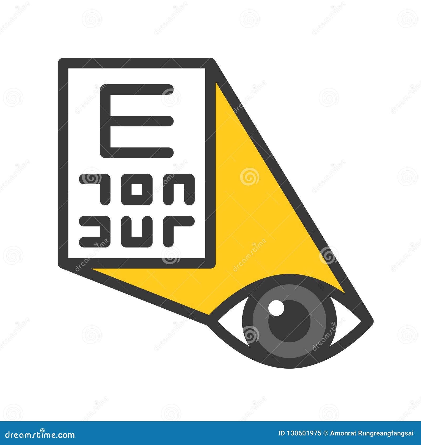 Optometry Icon. Ophthalmology Symbols Eye Doctor Lens Optician Vector ...