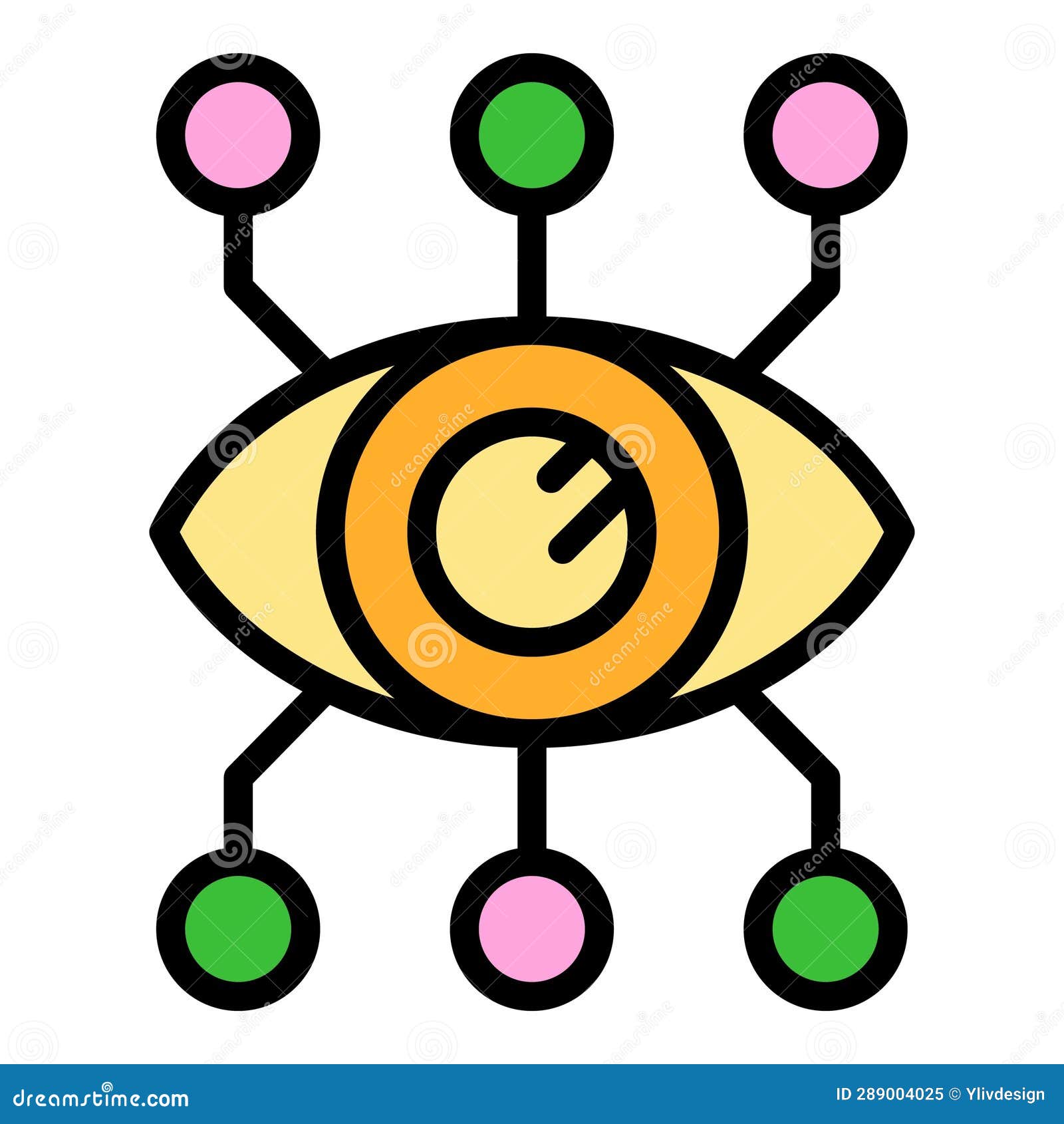 Eye Expert Icon Vector Flat Stock Vector - Illustration of people ...