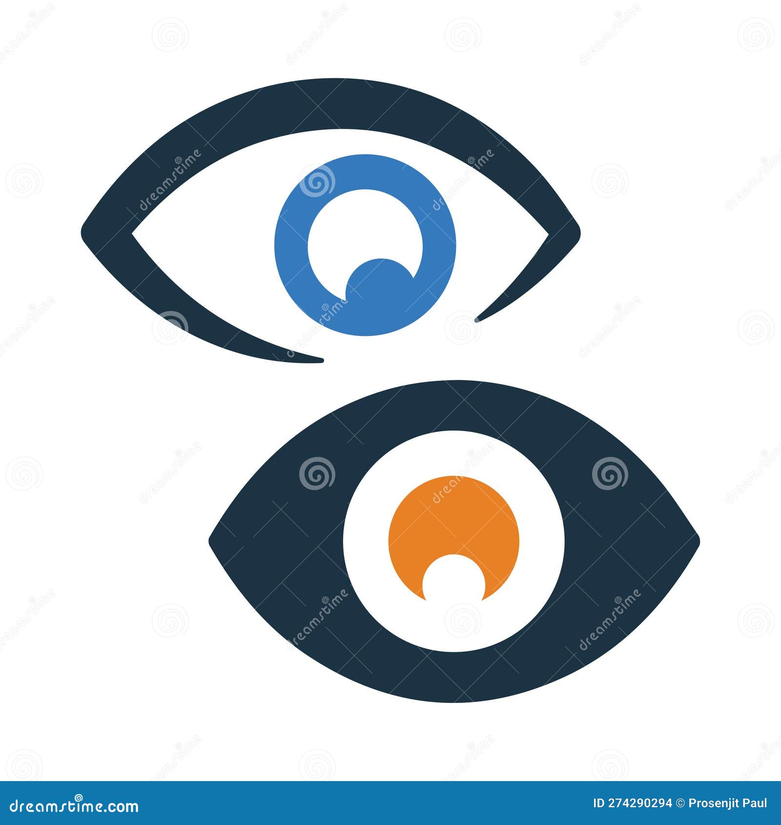 Eye, eyeball, eyecare icon stock vector. Illustration of clip - 274290294